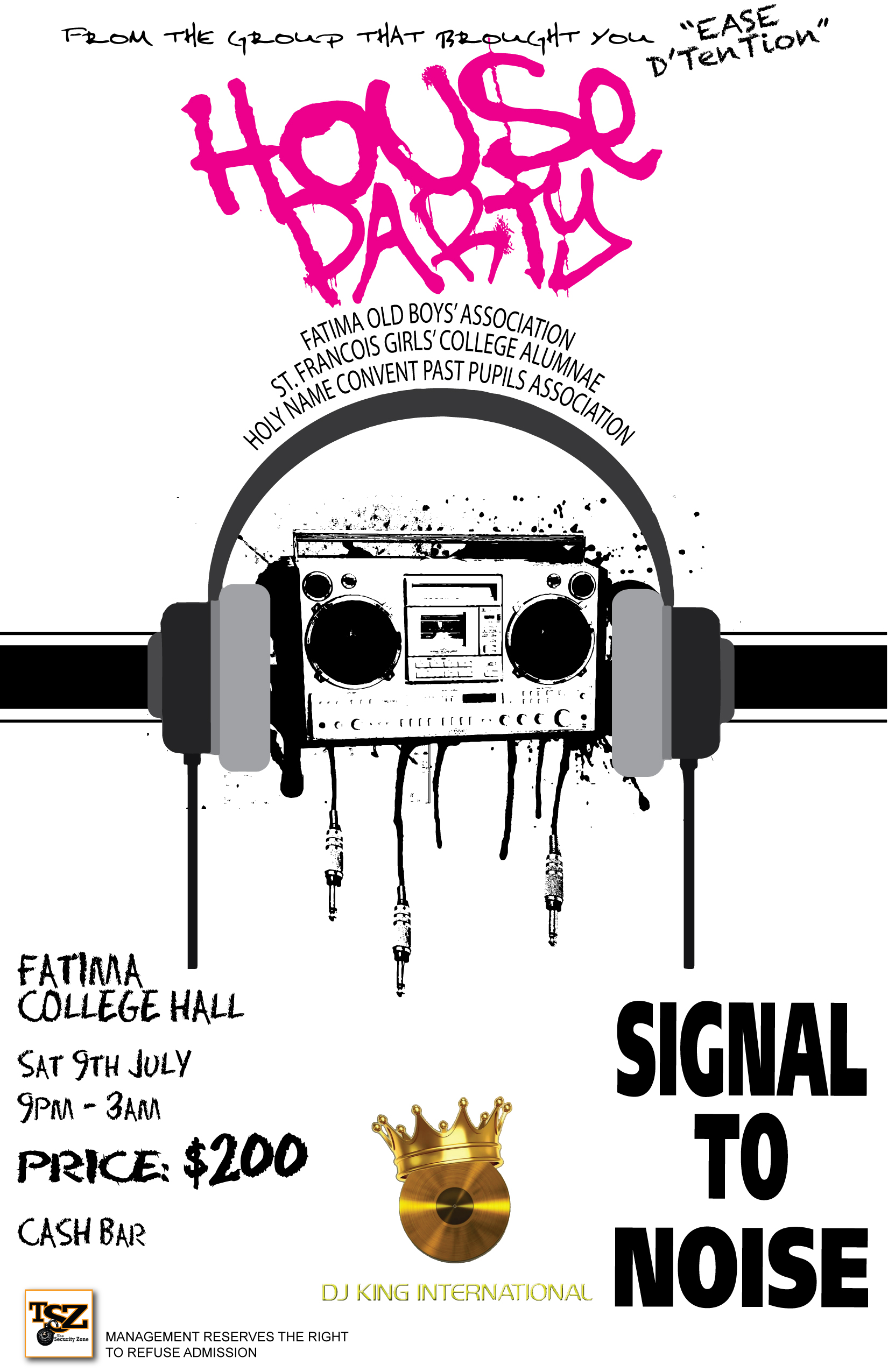 House Party – Saturday 9th July, 2016 , 9pm – 3am | Fatima Old Boys ...