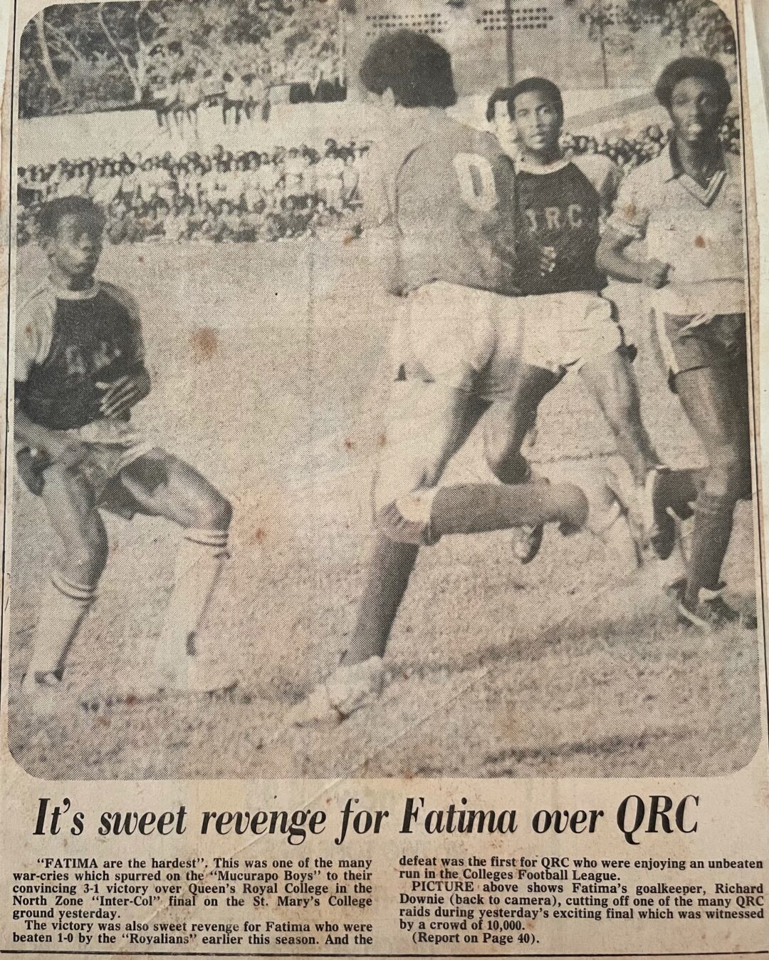 Interview with Richard “Ricky” Downie | Fatima Old Boys Association